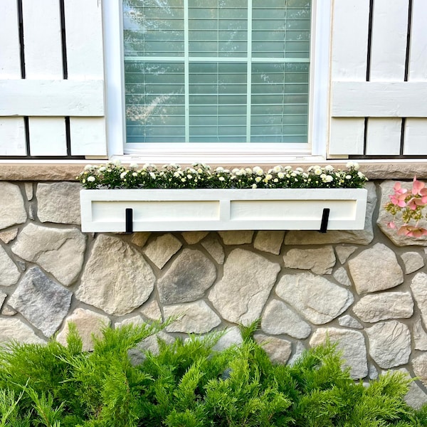 Cedar Window Box Planter | Flower Ledge Planter - Etsy