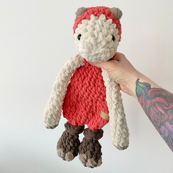 MINI Maven Monster Knotted Lovey — Crochet Monster PATTERN - Etsy