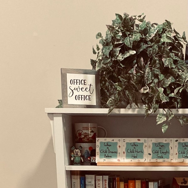 Office Sweet Office Sign, Office Desk Decor, Funny Office Space Sign ...