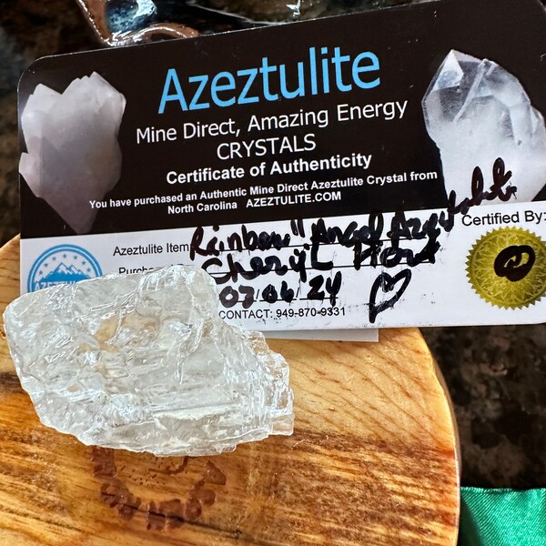 MEGA METAPHYSICAL SET With Wood Display Case Azeztulite, Merlinite ...