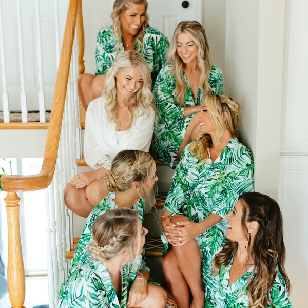 Tropical Bridesmaid Robes Set You Choose Qty - Beach Bridesmaid Robe ...