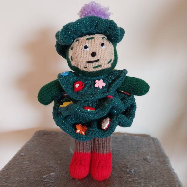 Christmas Tree Doll. Toy Knitting Pattern. Christmas Decoration. PDF ...