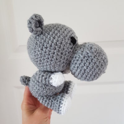 PATTERN: Hailey the Hippo Crochet Hippo Pattern Amigurumi Hippo Pattern ...