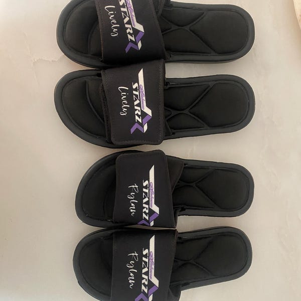Custom Baseball Slides Flip Flops Sandals Custom Baseball Sandals ...
