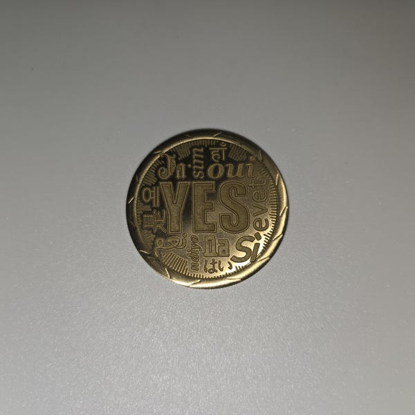 Decision Coin - YES, NO in 10 Languages! - Lightburn + SVG Laser Files ...