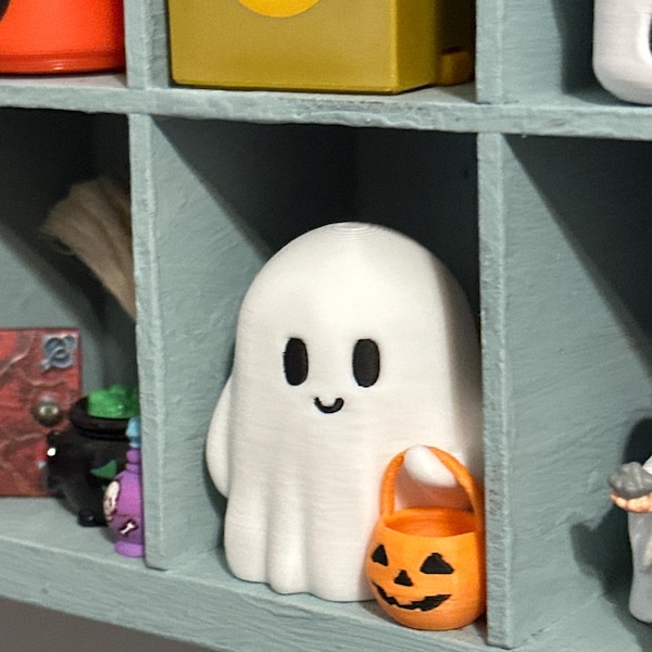 Cute Tiny Halloween Ghost — 3D Printed Trick or Treat Desk Decor ...