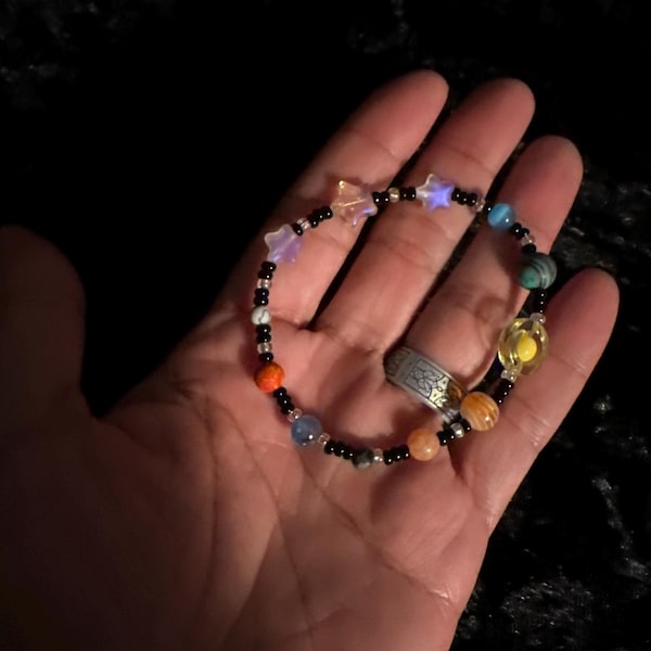 Beaded Fidget Sensory Bracelet for Anxiety Relief/adhd Autism. Rainbow ...