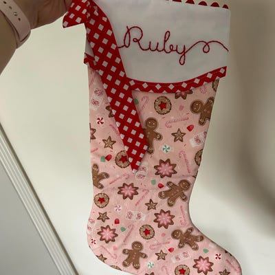 Personalized Santa Stocking, Modern Stocking, Family Stockings, Baby ...