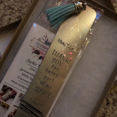 Thank You for Being Part of My Storyteacher Appreciation Giftteacher ...