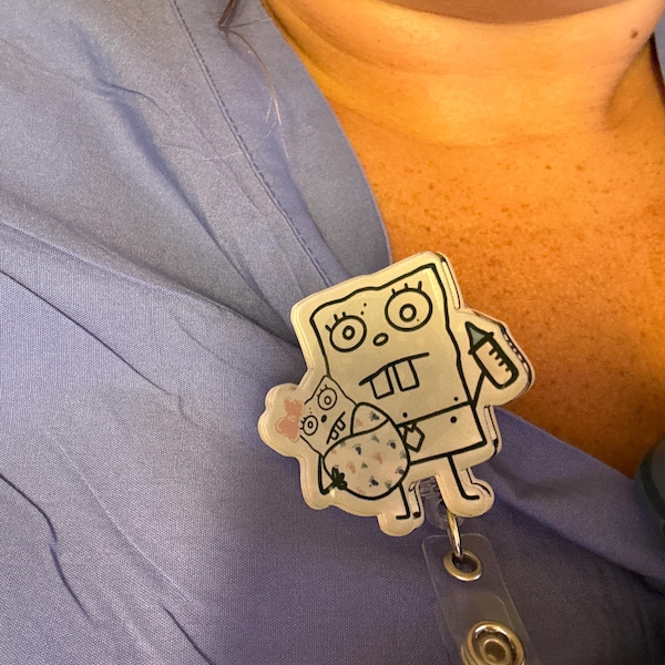 Doodle Bob Purewick - Nurse Badge Reel, RN, MD, Medical, Healthcare ...
