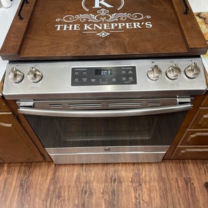 Monogram Custom Family Last Name Noodleboard Personalized Stove Cook ...