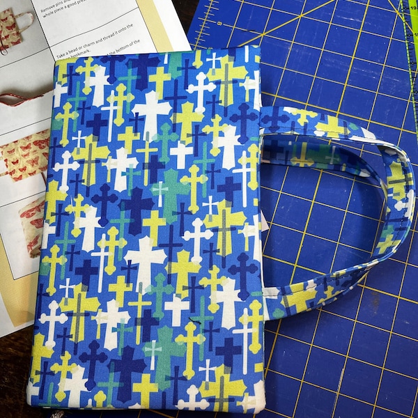 Book Bag Tutorial and PDF Pattern. Book Cover. Make for Any Size of ...