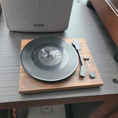 Funny Vinyl Record Coasters With Turntable Holder Make a Set With 6 ...