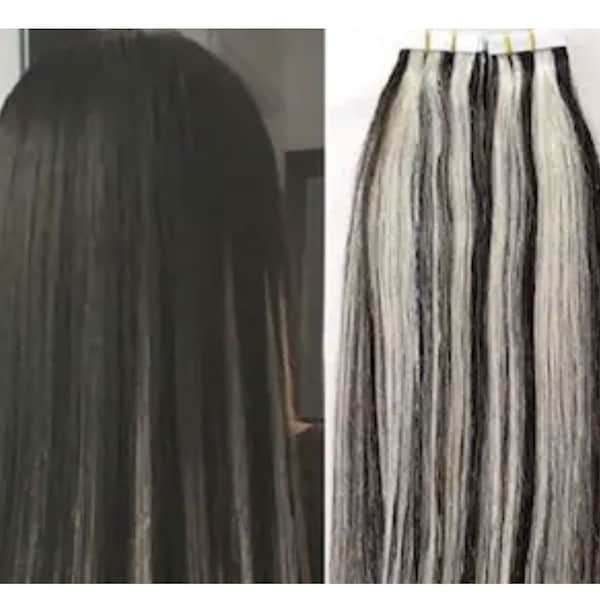 18 Clip in Hair Extensions Real Human Hair 80 Gram Clip on for Full ...