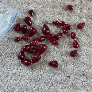 Ruby Beads Finest Quality Ruby Beads Natural Ruby Smooth - Etsy
