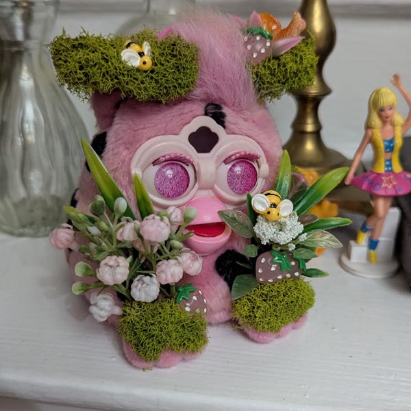 Glitter Vinyl Sticker | Furby-inspired Oddbody | Custom OOAK Design ...