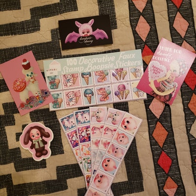 100 DECORATIVE BOOPSIE STAMP Stickers Custom Kitschy Cute - Etsy