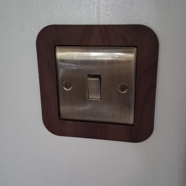 Wooden Socket Surround | Covers Damaged Walls | Light Switch Surround ...