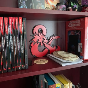 D&D Dungeons and Dragons Logo Plaque Fantasy Gaming Geek Gift for Him ...