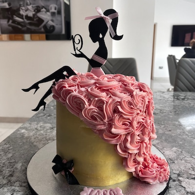 Lady Face Silhouette Cake Topper Acrylic - Etsy UK