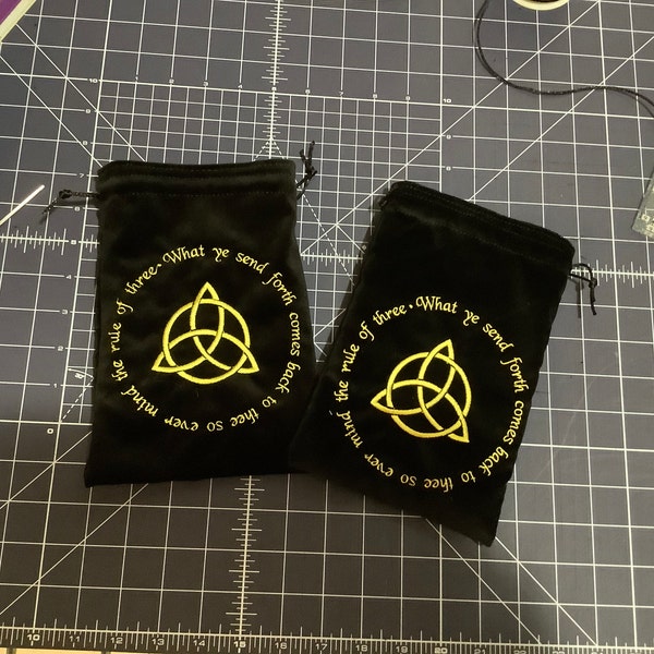 Rule of Three Pagan Machine Embroidery Design for 5x7 Hoop Size ...