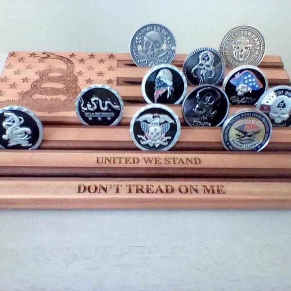 Navy Chief's Creed Military Challenge Coin Display Holder - Chief Petty ...