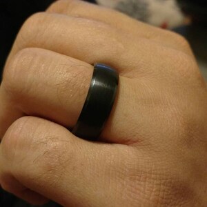 Tungsten Wedding Band8mmBlack Wedding BandMens Wedding | Etsy