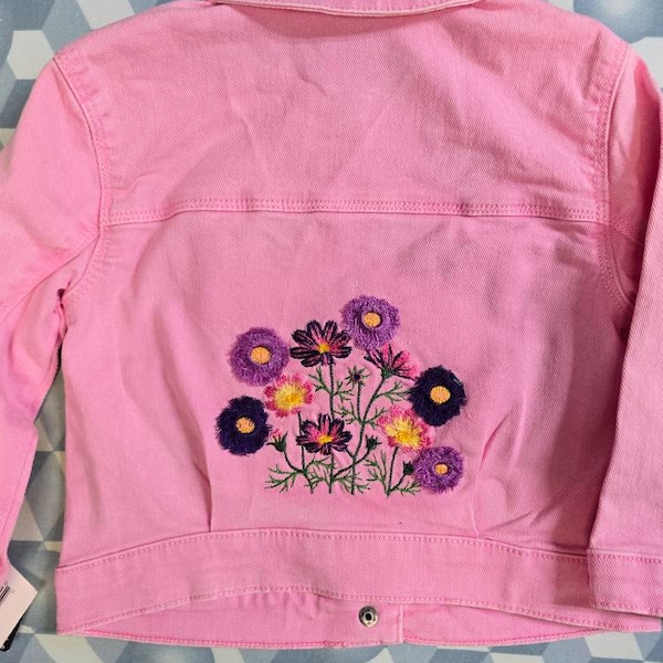 Flowers Stems With 5 Fluffy Fringe Flowers to Make Embroidery Files Fit ...