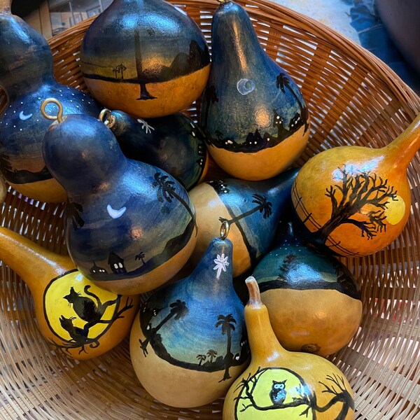 Set of Eighteen Small Round Ornamental Gourds for Crafting - Etsy