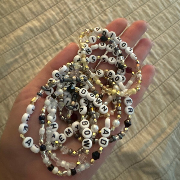 10 Pack Guts Sour Inspired Friendship Bracelets Concert Song Trading - Etsy