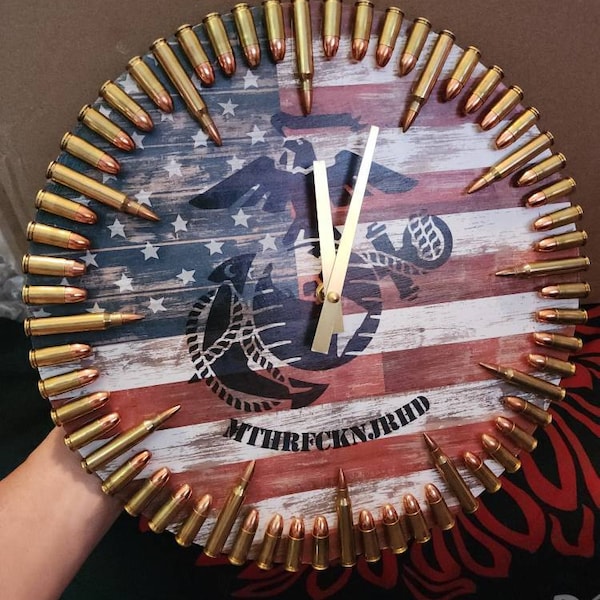 Original Dark Walnut Hybrid Bullet Clock. the Perfect Gift for the Hard ...