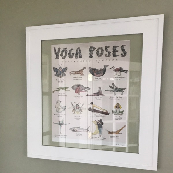 Vulnerable Species Yoga Poses Poster - Etsy