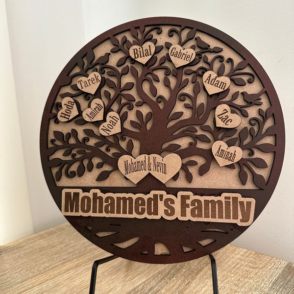 Family Tree Laser Cut Svg Files, Vector Files for Wood Laser Cutting - Etsy