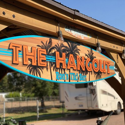 Surfboard Decor, Wall Art Personalized SURF SHOP Sign, Beach or Tiki ...