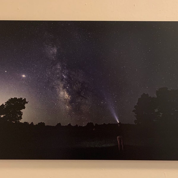 Fine Art Photography Print - Light Beams Into Milky Way Over Colorado ...