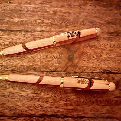 PERSONALIZED Engraved Wooden Pen, Rosewood, Monogramed Multicolor Pens ...