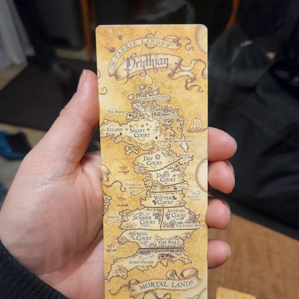 ACOTAR Prythian Map Bookmark | A Court of Thorns and Roses | SJM | Map ...
