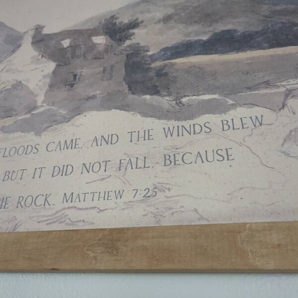 Christian Wall Art Vintage Scripture Canvas Christian Wall Decor ...