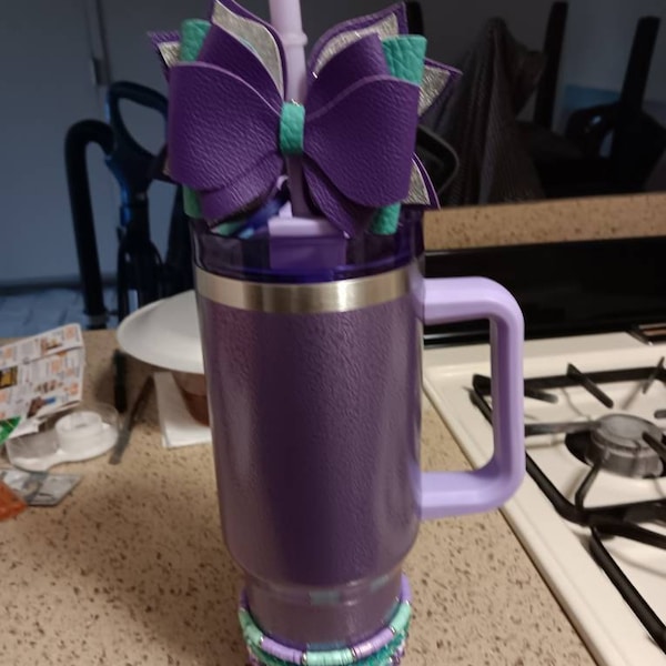 Deep Purple Stanley Bracelet Stack Accessories - Purple With Teal - Etsy