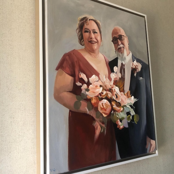 Hand-painted Portrait, Original Custom Portrait From Photo, Family Oil ...