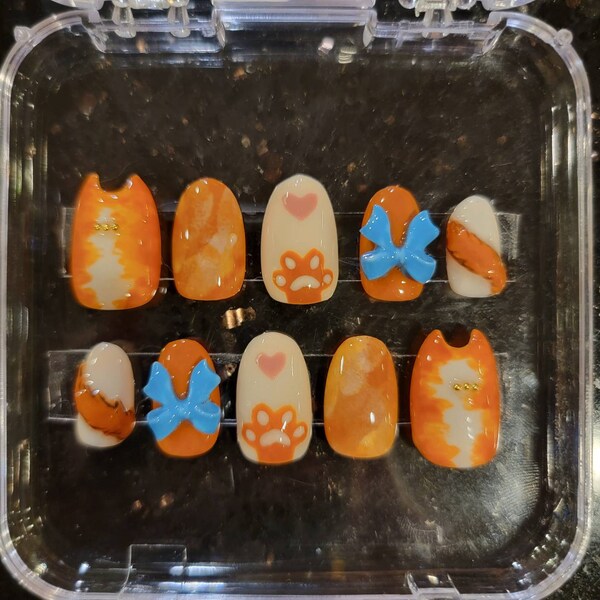 Fourth Wing Original Press on Nails, Dragon Press on Nails - Etsy