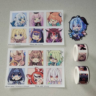 4x6 Hololive EN Sticker Sheet - Etsy
