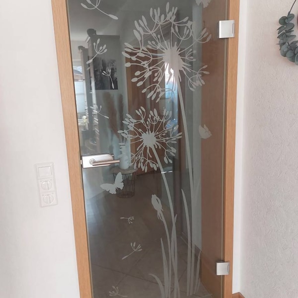 Faszinierend Glastur Folie Motiv Bild