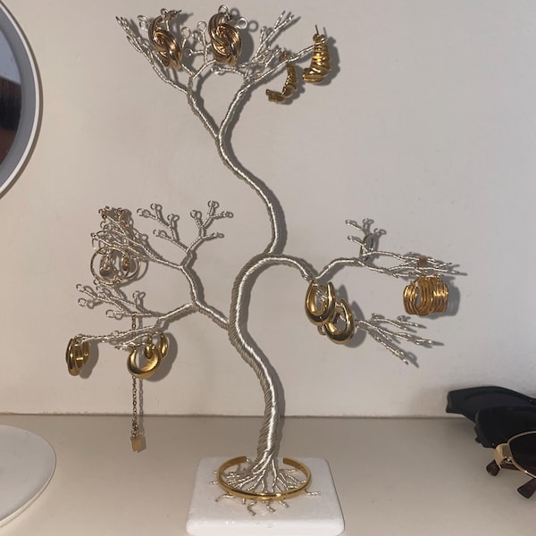Jewelry Holder Tree, Bracelet Stand, Earring Organizer, Ring Holder - Etsy