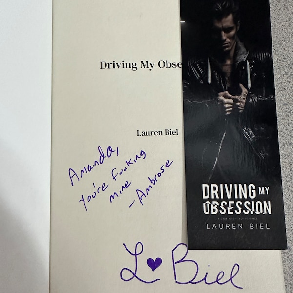 Driving My Obsession Signed Copy - Etsy