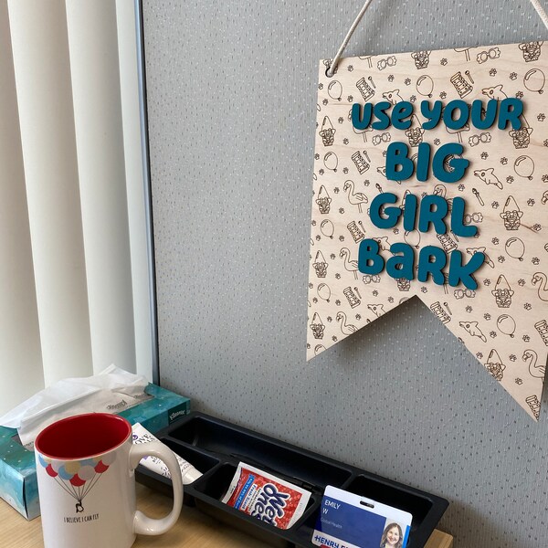 Bluey Banner Decor Use Your Big Girl Bark Bluey, Heeler Family, Bluey ...