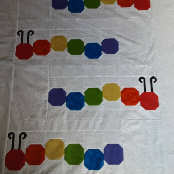 Caterpillar Quilt Pattern || Easy Baby Quilt Pattern - Etsy