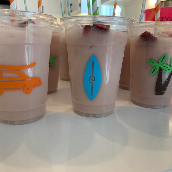 Surfing Party Cups, Surfer Party Cups, Surf Party, Beach Party Cup ...