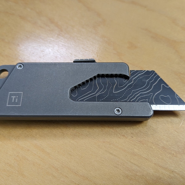 Exceed Designs HYZER Mini Titanium Hatchet (dark Grey BLASTED W/light ...