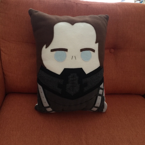 Captain America, Winter Soldier, Bucky Barnes Pillow, Plush, Cushion ...